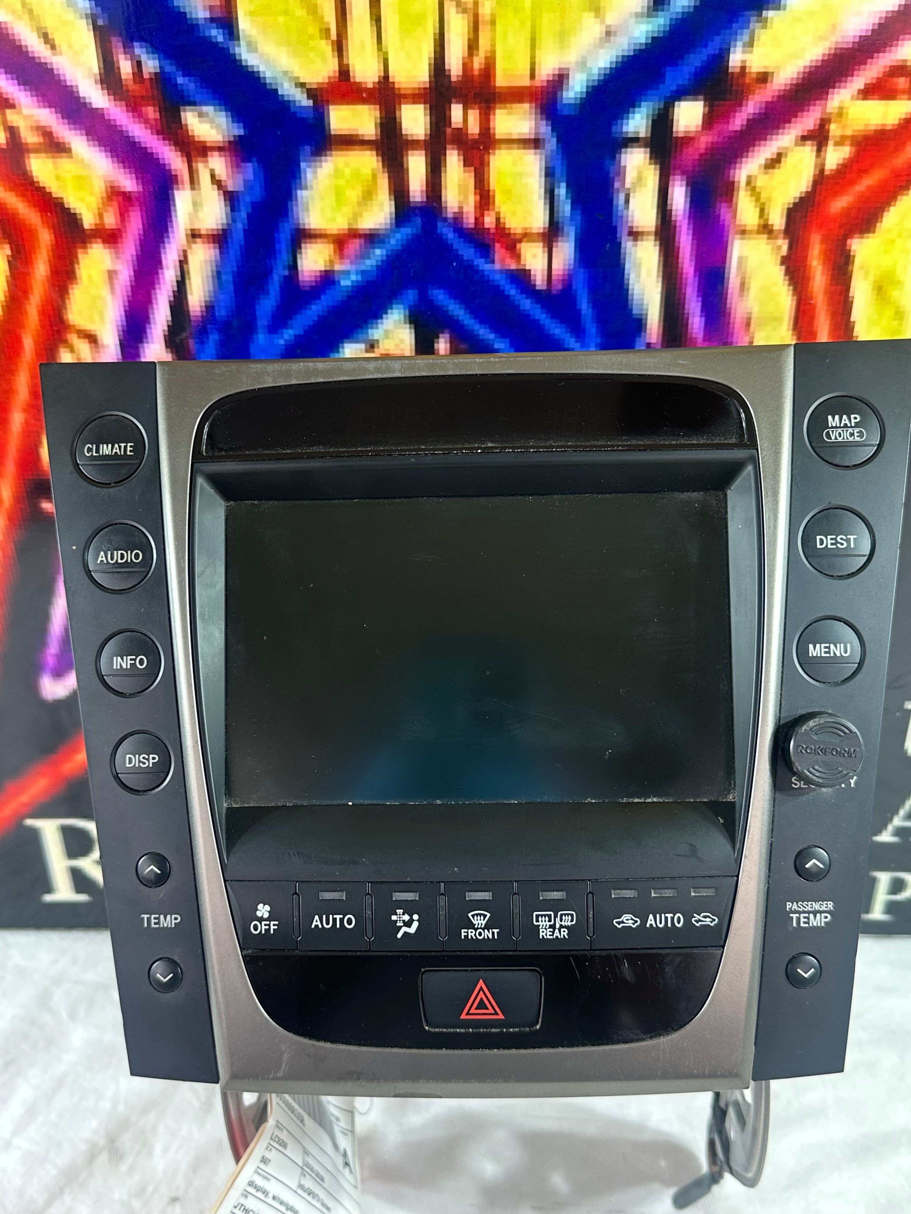 2006 2007 LEXUS GS300 NAVIGATION SCREEN MONITOR RADIO HEAD UNIT DISPLA ...