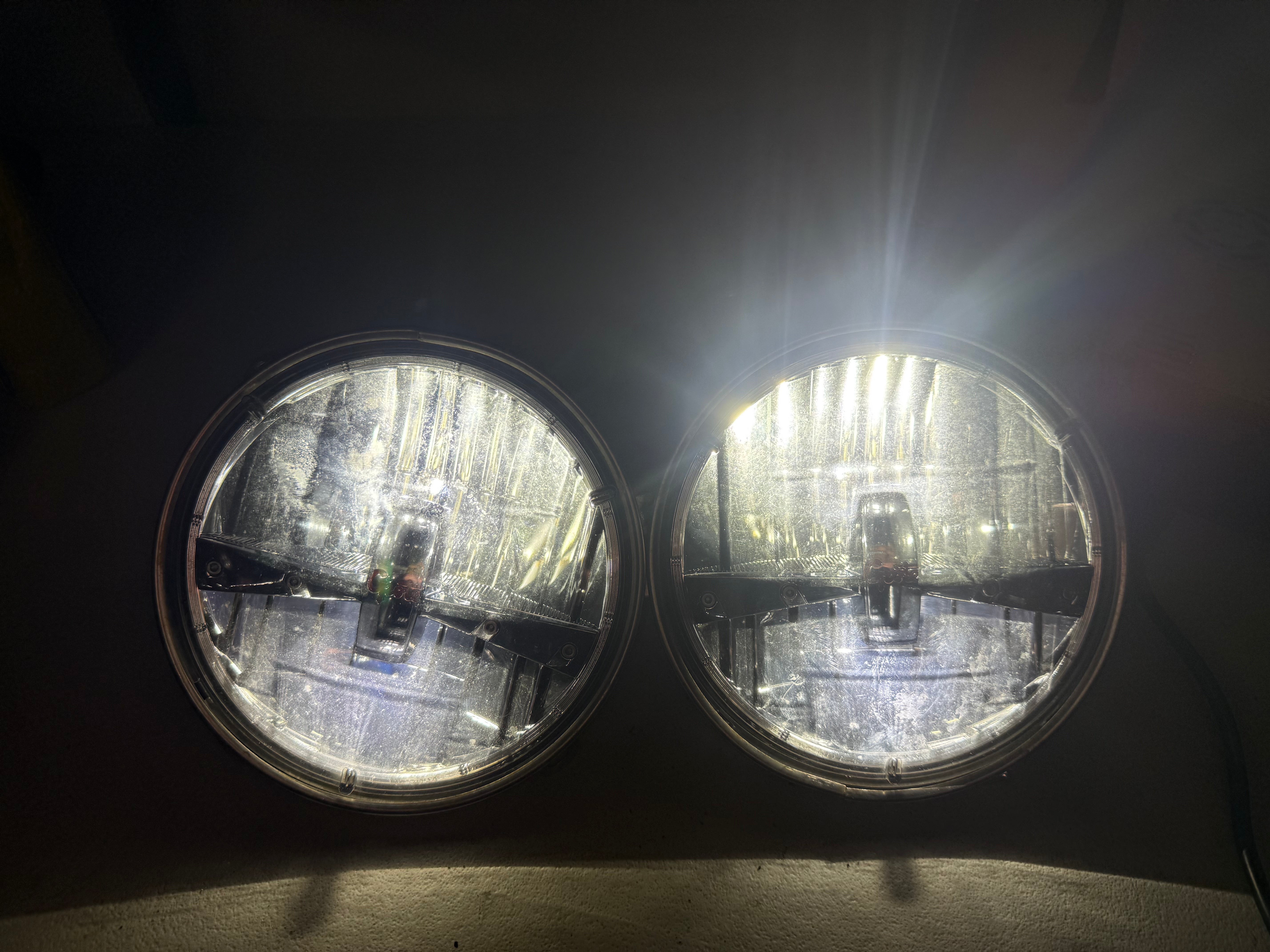 2007-2018 JEEP WRANGLER GROTE LED HEADLIGHT LAMP SET PAIR LEFT AND RIG ...