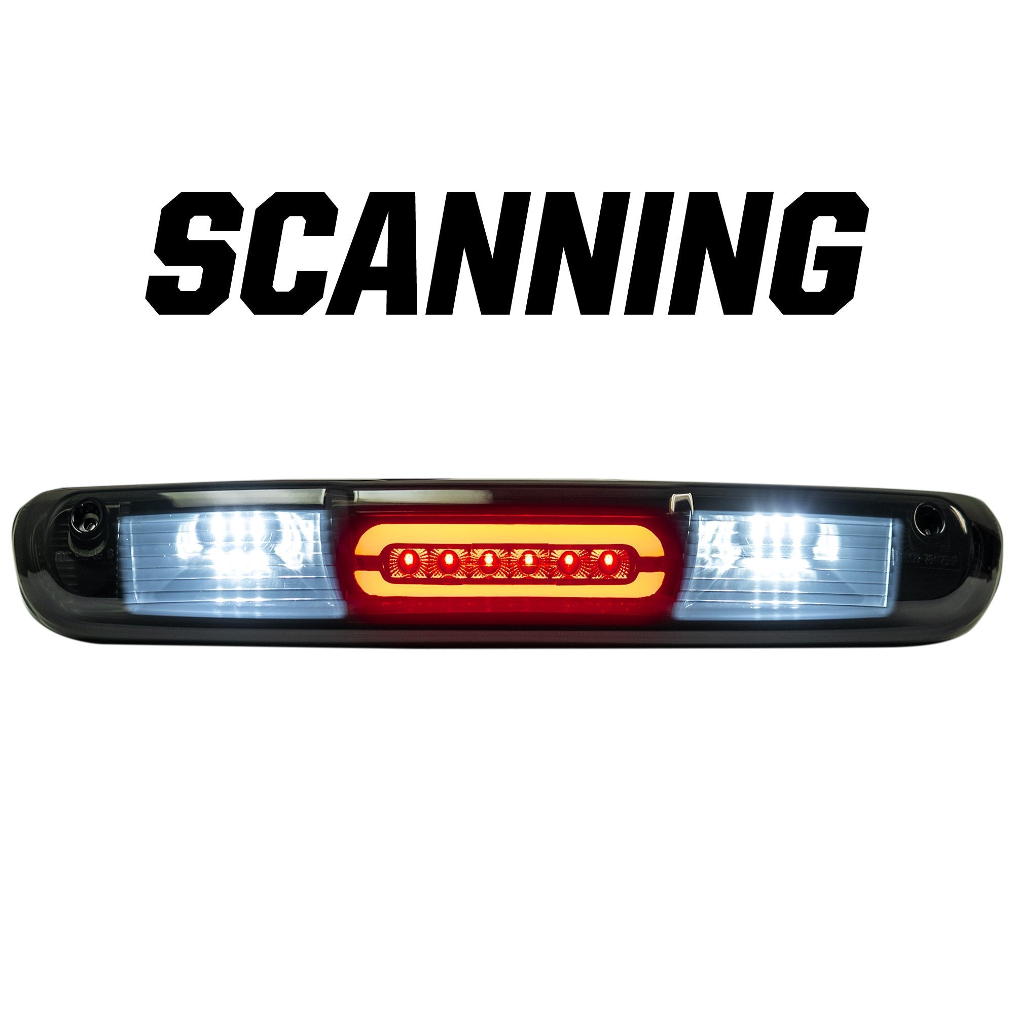 GMC Sierra & Chevy Silverado 07-13 3rd Bake Light Kit Red LED Smoked ...