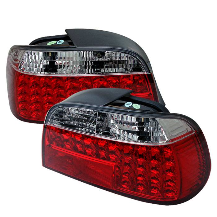 BMW E38 7-Series 95-01 LED Tail Lights - Red Clear – Major Key